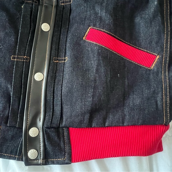 Evisu | Jackets & Coats | Evisu Embroidered Puff Jacket Xxlfaux Leather ...